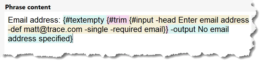 PhraseExpress - Macro functions