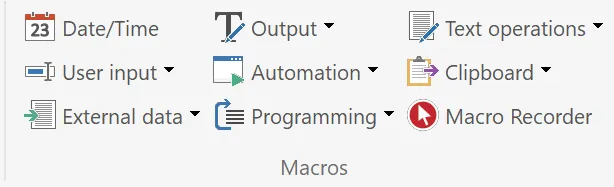 PhraseExpress - Macro functions